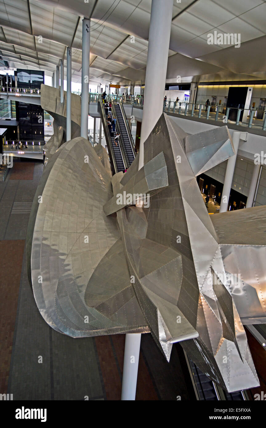 Heathrow Terminal 2 (The Queen's Terminal) showing the Slipstream ...