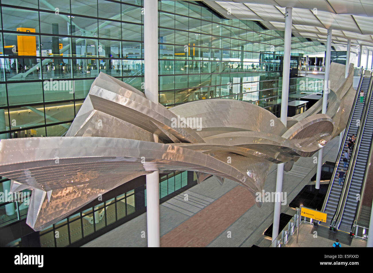 Heathrow Terminal 2 (The Queen's Terminal) showing the Slipstream ...