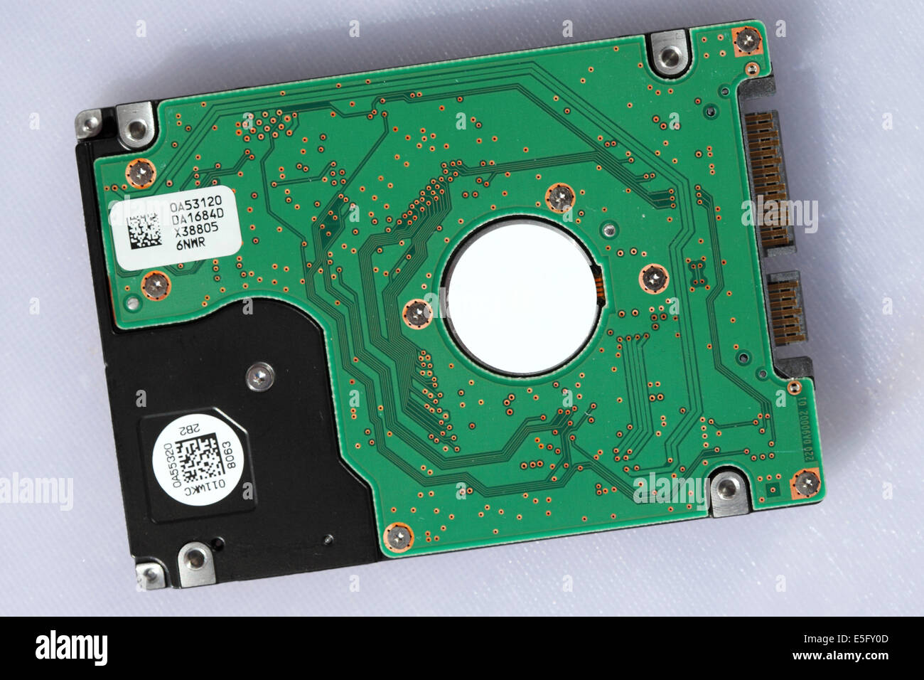 The hard drive of a laptop computer Stock Photo - Alamy