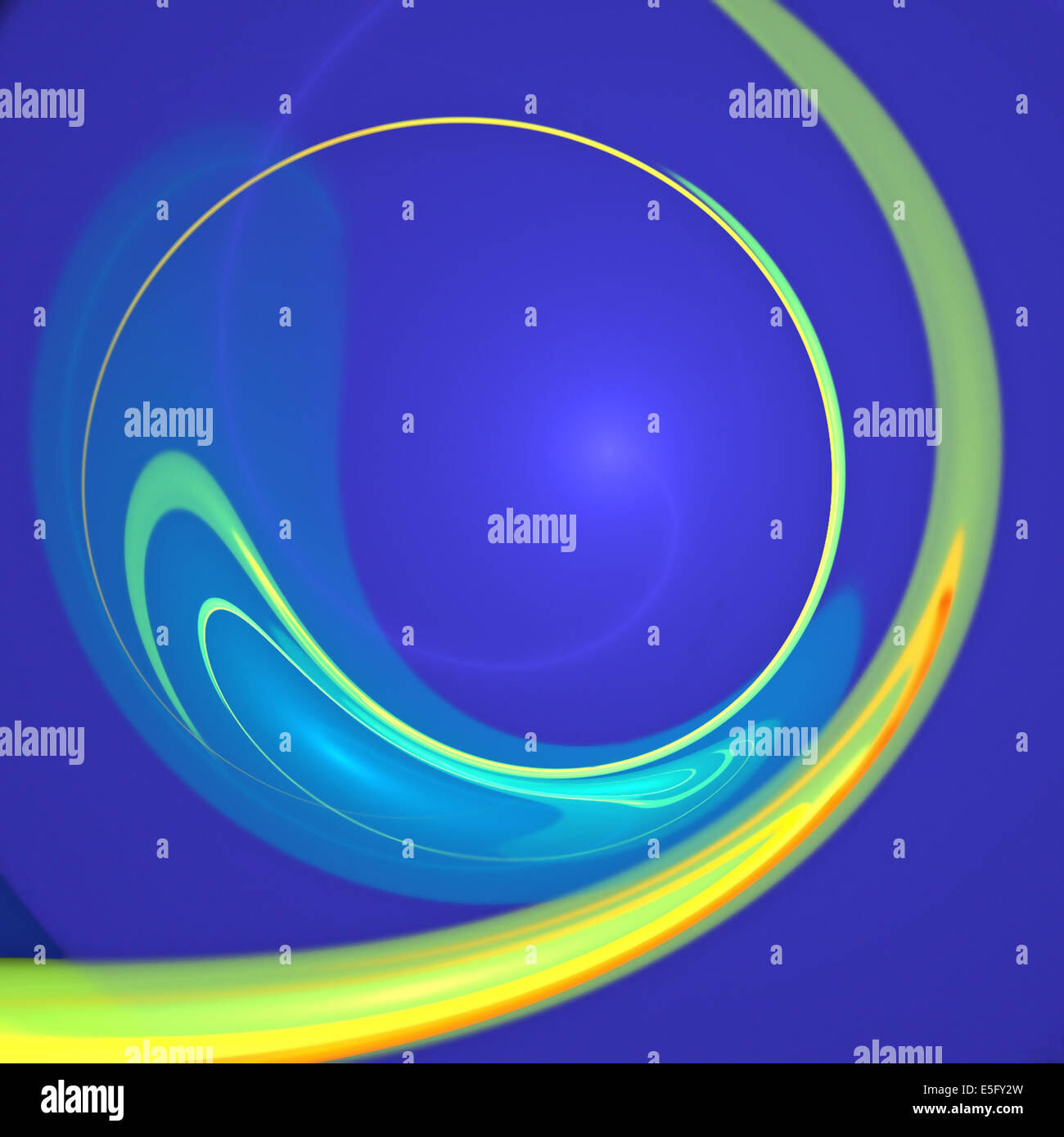 abstract fractal image resembling a swirling ball spiral Stock Photo ...