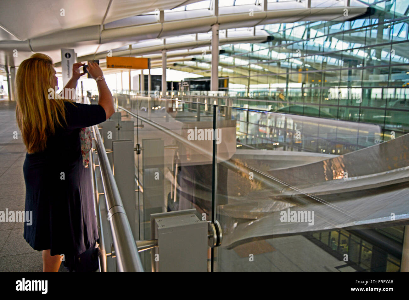 Heathrow Terminal 2 (The Queen's Terminal) showing the Slipstream ...