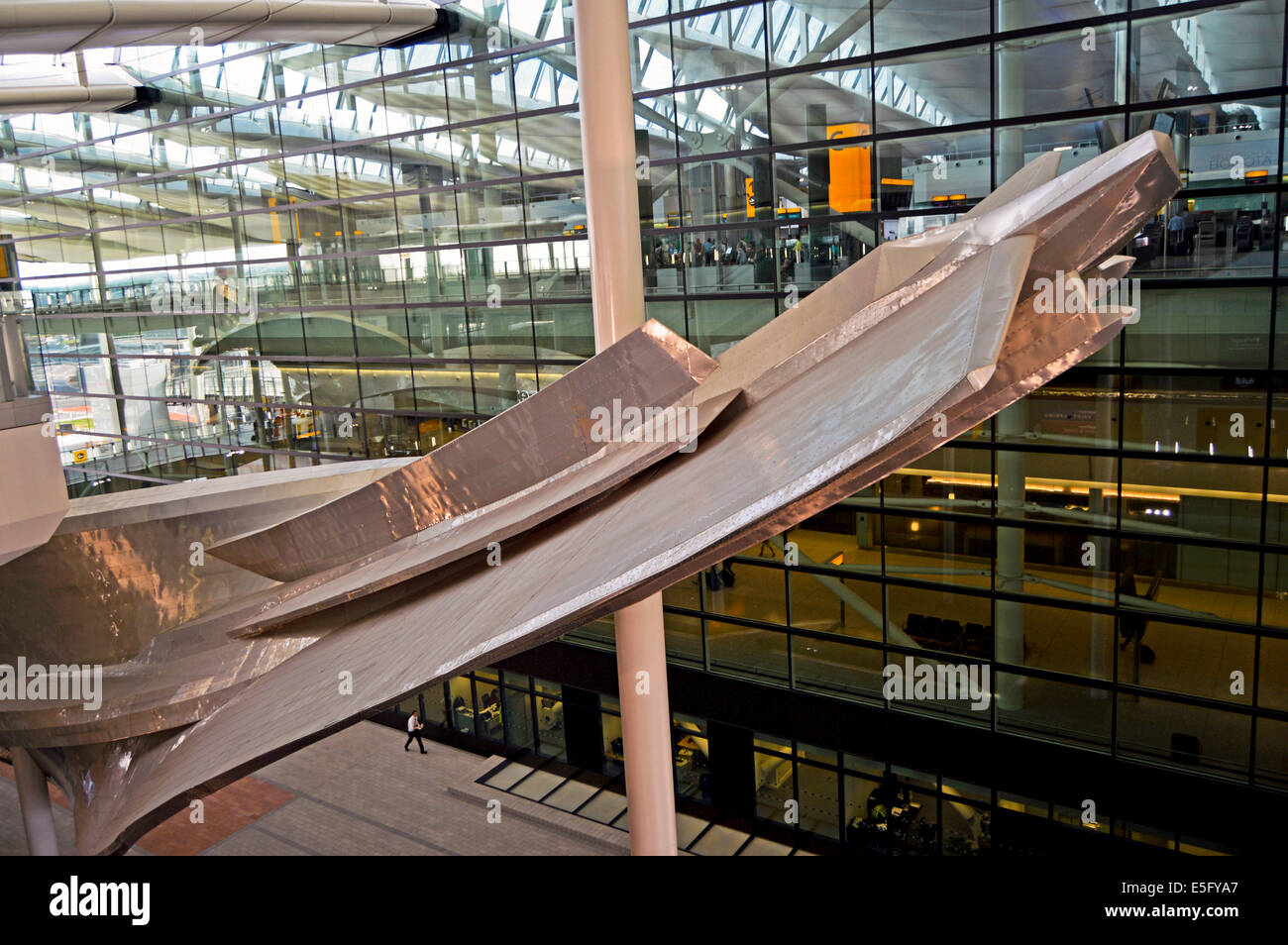 Heathrow Terminal 2 (The Queen's Terminal) showing the Slipstream ...