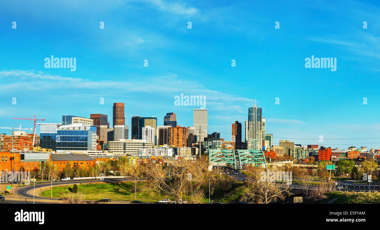 Denver skyline panorama hi-res stock photography and images - Alamy