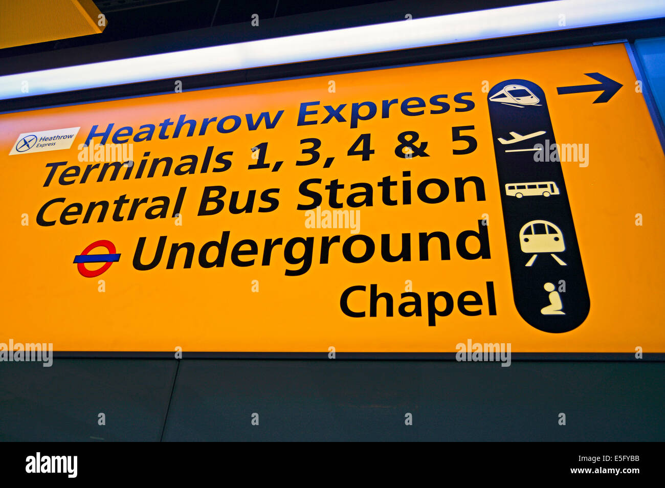 Heathrow Terminal 2 (The Queen's Terminal) Tube Station signs, London ...