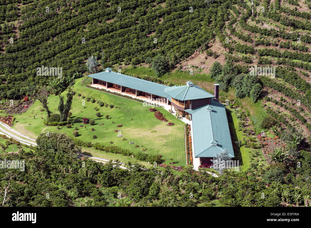 Hotel Finca Lerida Coffee Plantation and Boutique Hotel. Boquete Stock ...
