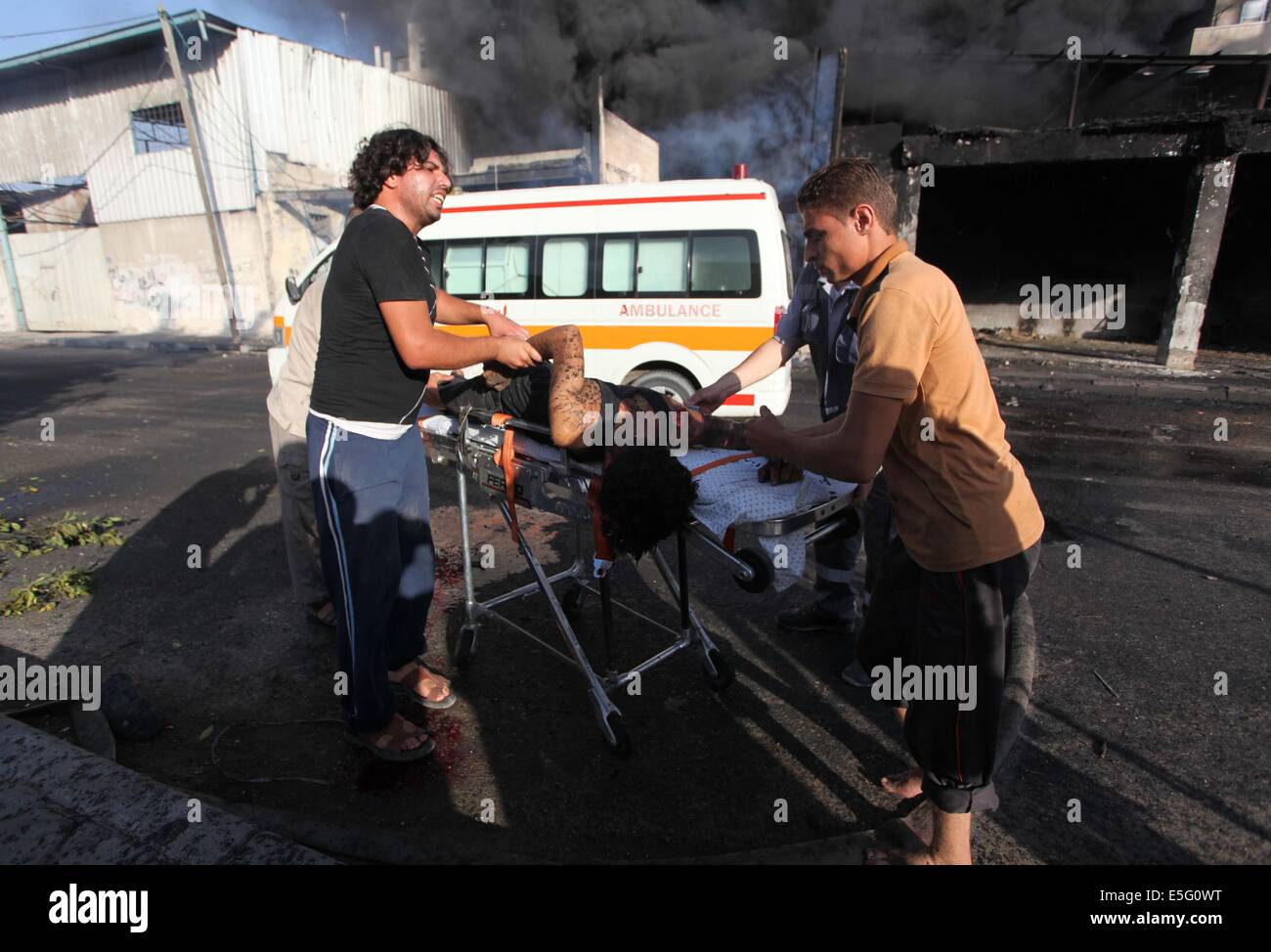 Gaza City, Gaza Strip, Palestinian Territory. 30th July, 2014 ...