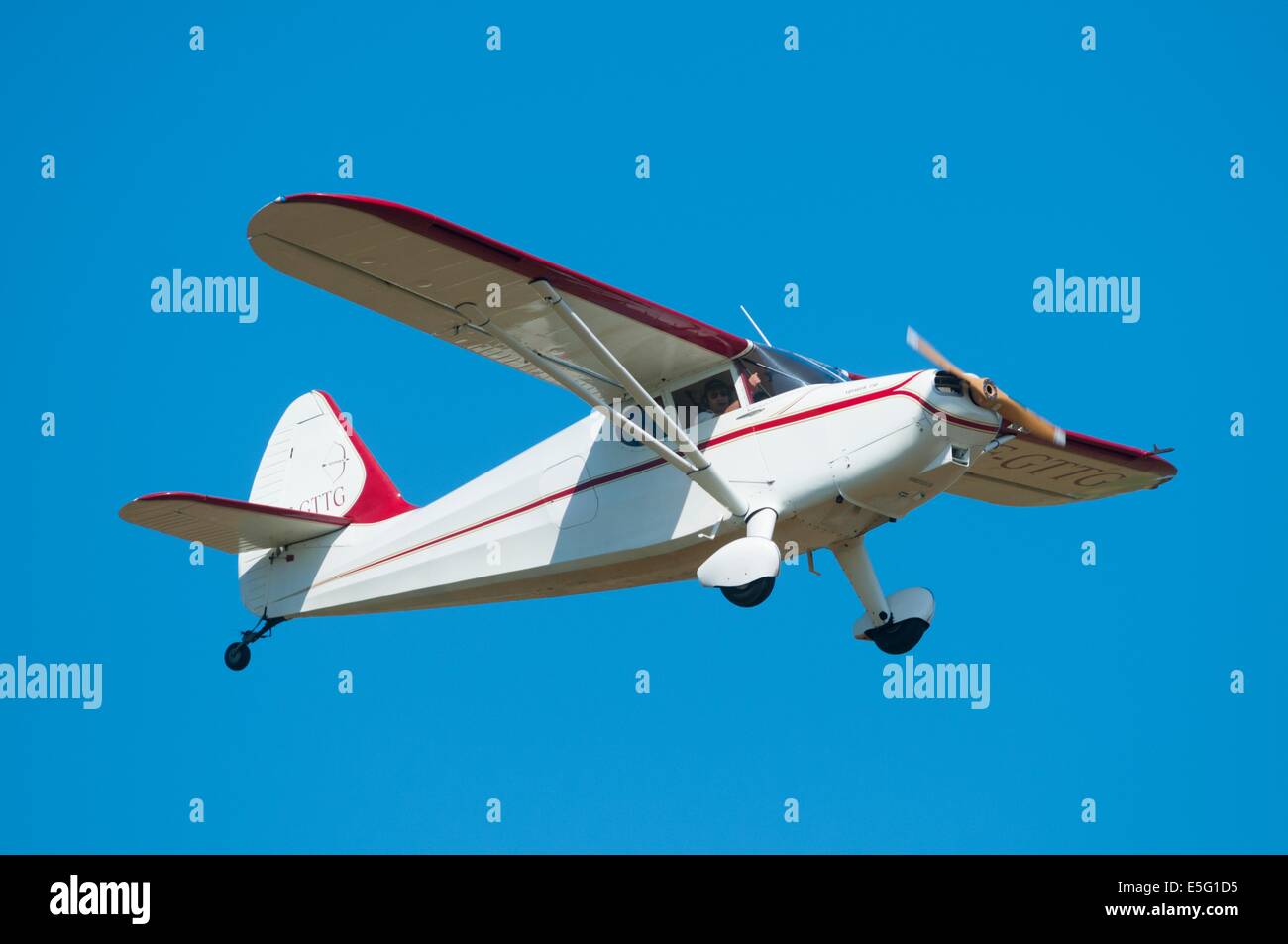 Stinson 108-1 Voyager, old 40's plane, France Stock Photo - Alamy