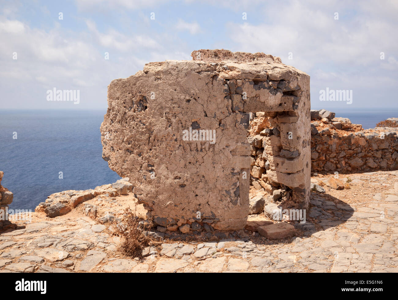 The Fort at Imeri Gramvousa, Crete, Greece Stock Photo - Alamy