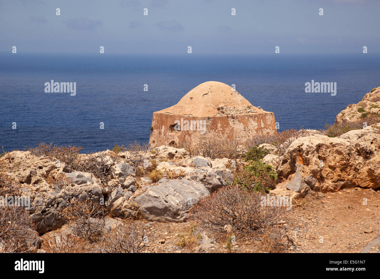 The Fort at Imeri Gramvousa, Crete, Greece Stock Photo - Alamy
