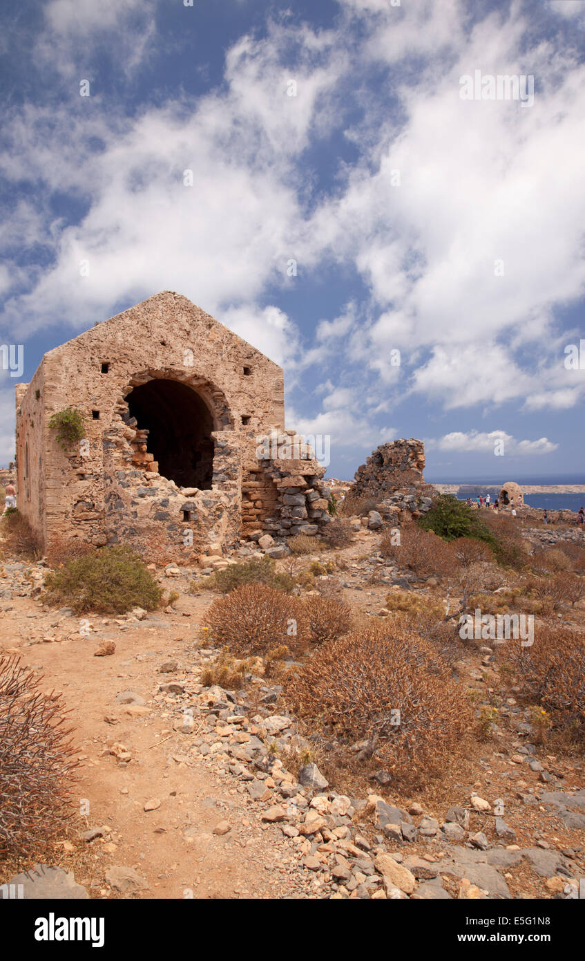 The Fort at Imeri Gramvousa, Crete, Greece Stock Photo - Alamy