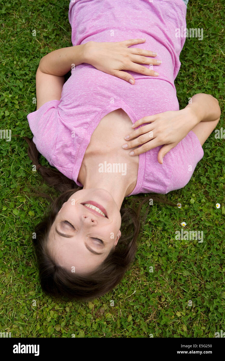 Lying hands on shoulder hi-res stock photography and images - Alamy