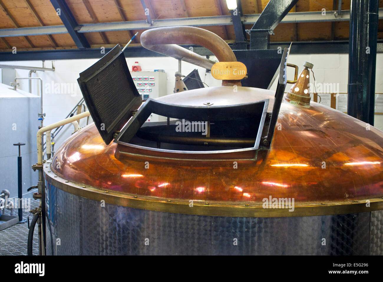 Mash Tun open Stock Photo - Alamy