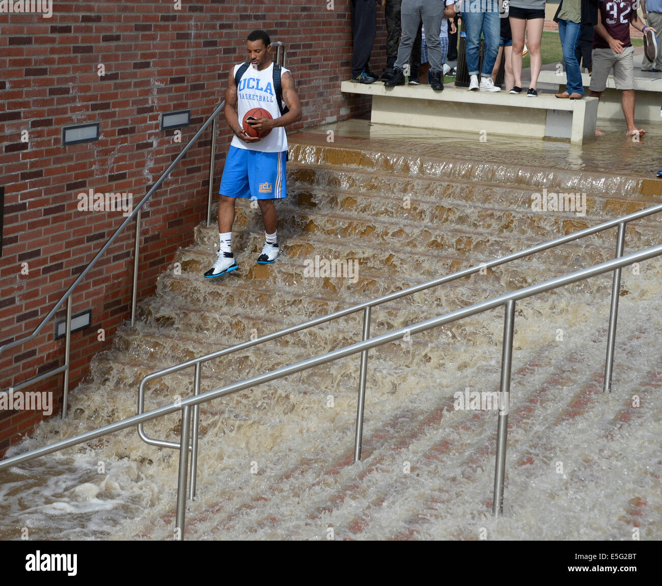 July 29,2014. Westwood, California, U.S. - A 30-inch water main that ...