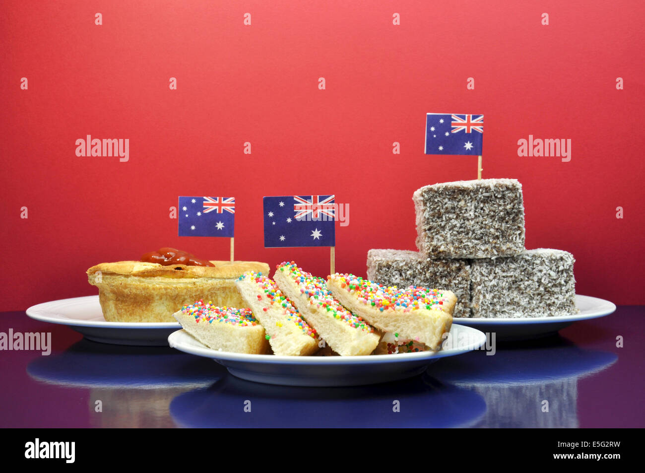 Celebrate with traditional Aussie tucker food such as lamingtons, meat ...