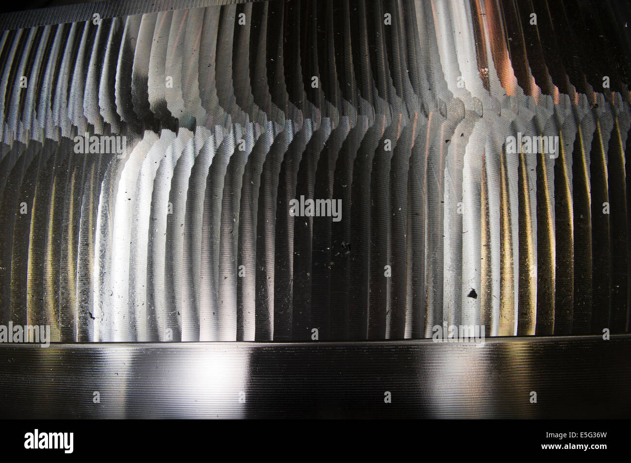 CNC Milled solid block of steel showing tool marks Stock Photo - Alamy