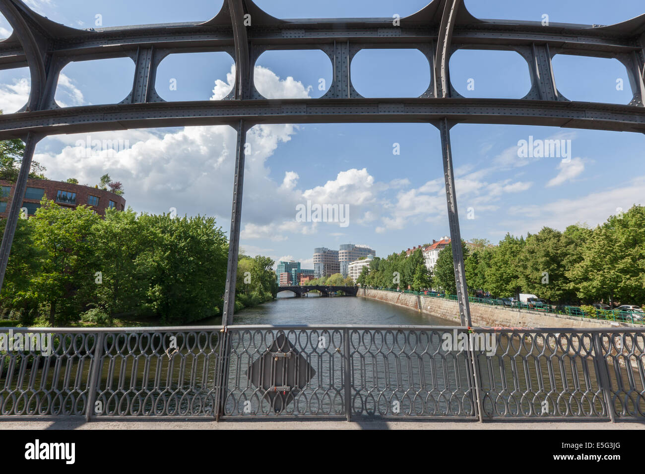 The ornate hundred year-old Gerickesteg pedestrian bridge in the ...