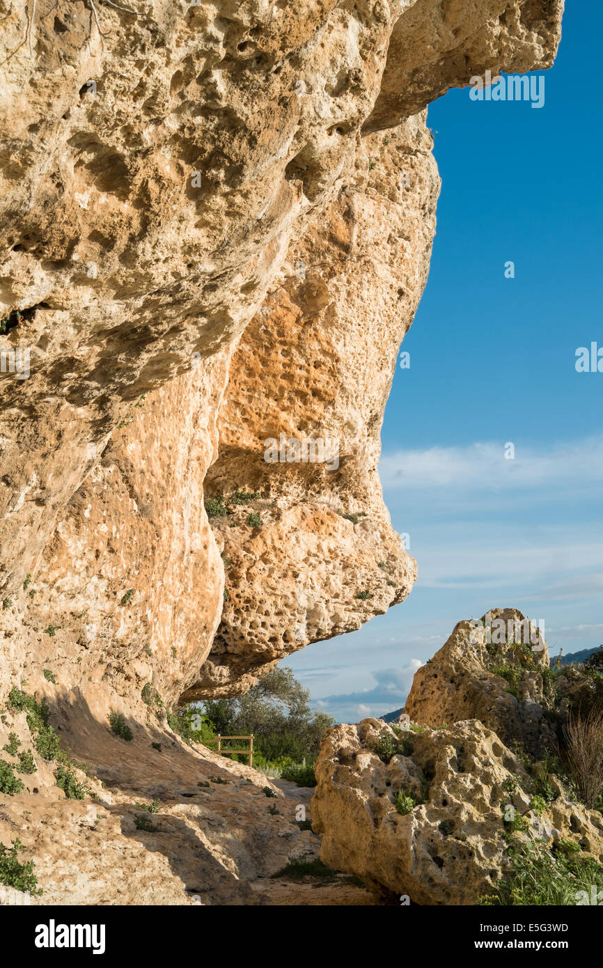 Rocca Doria rock formation in Rocca Doria Monteleone, Sardinia, Italy ...