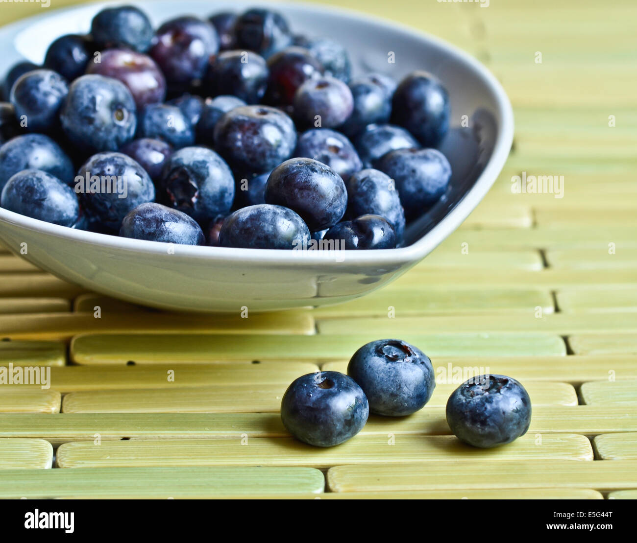 Dish of blueberries hi-res stock photography and images - Alamy