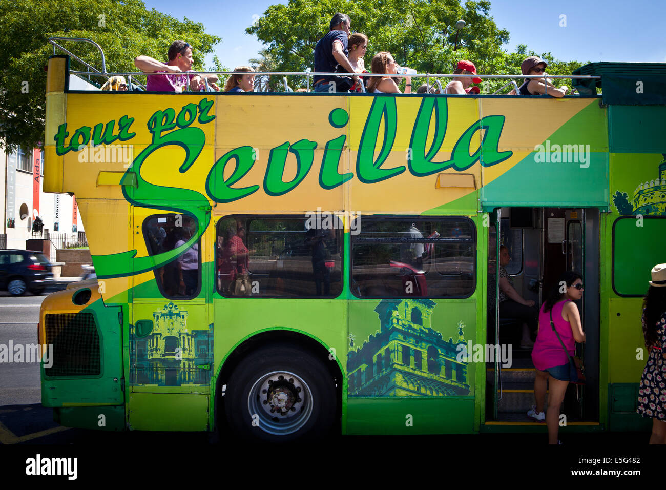 Seville Tourist Bus Stock Photo - Alamy