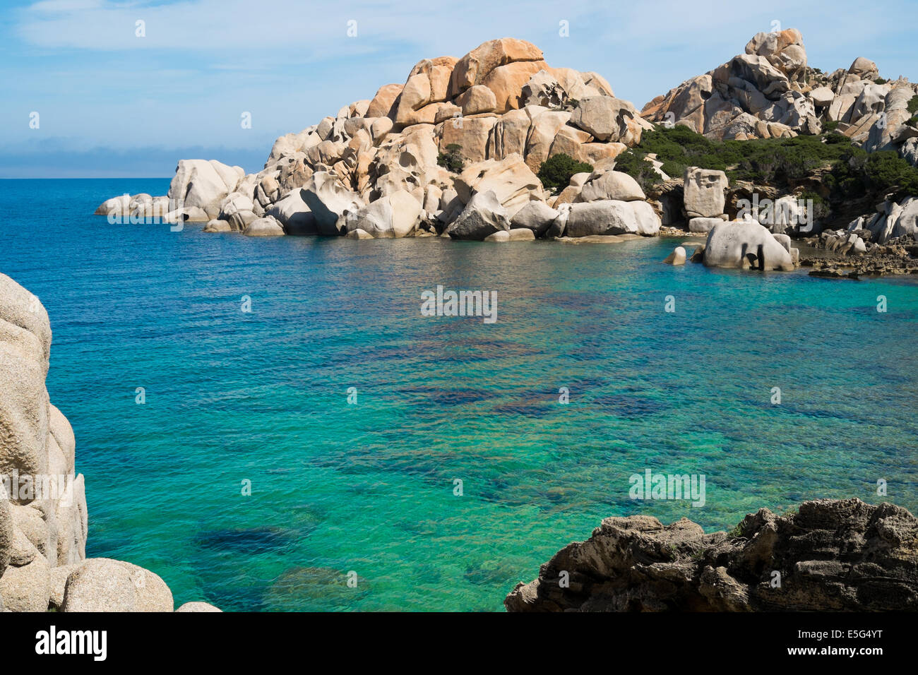 Capo Testa rock formations at sunset in Santa Teresa di Gallura ...