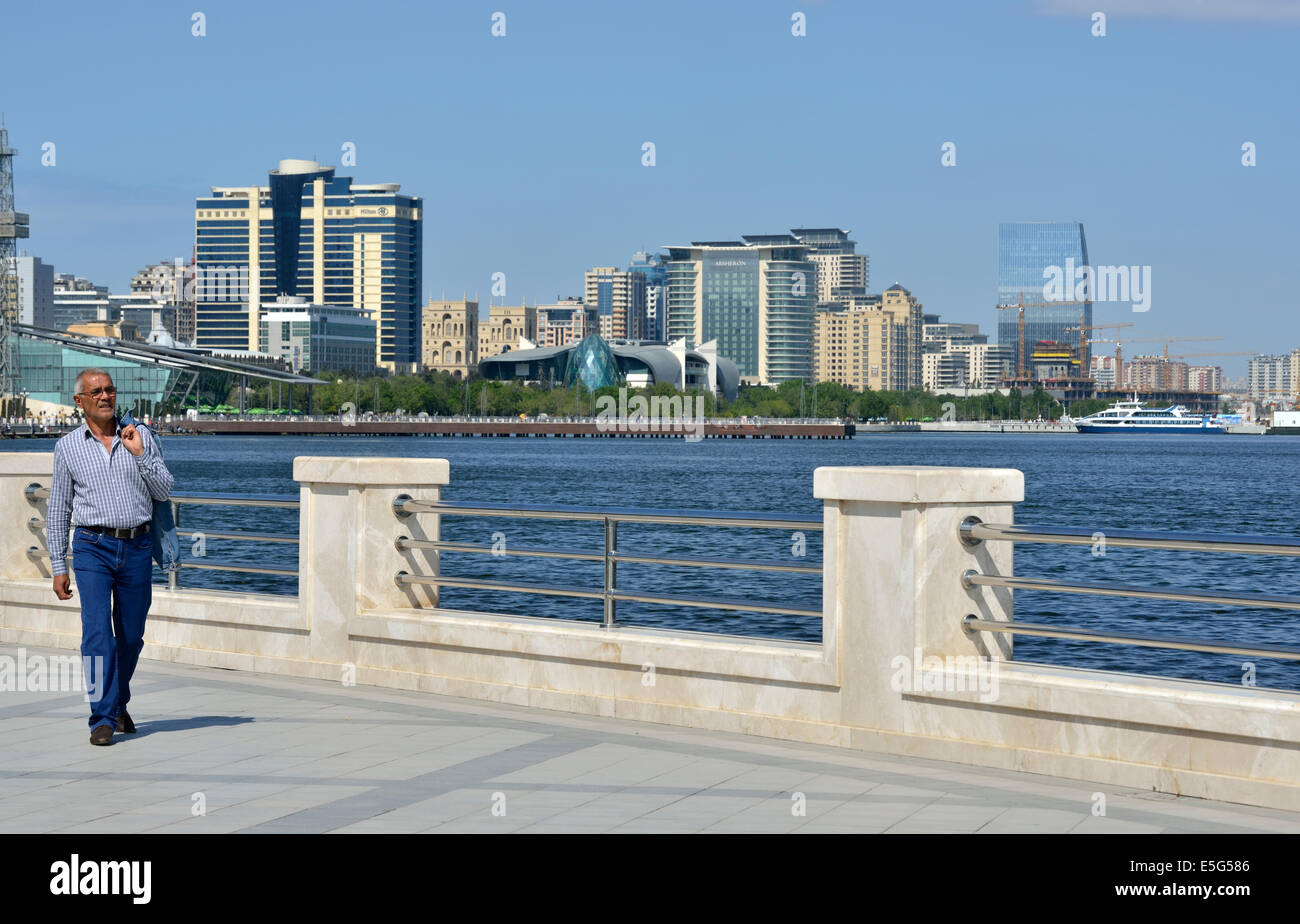 Seaside promenade, Baku, Azerbaijan Stock Photo - Alamy
