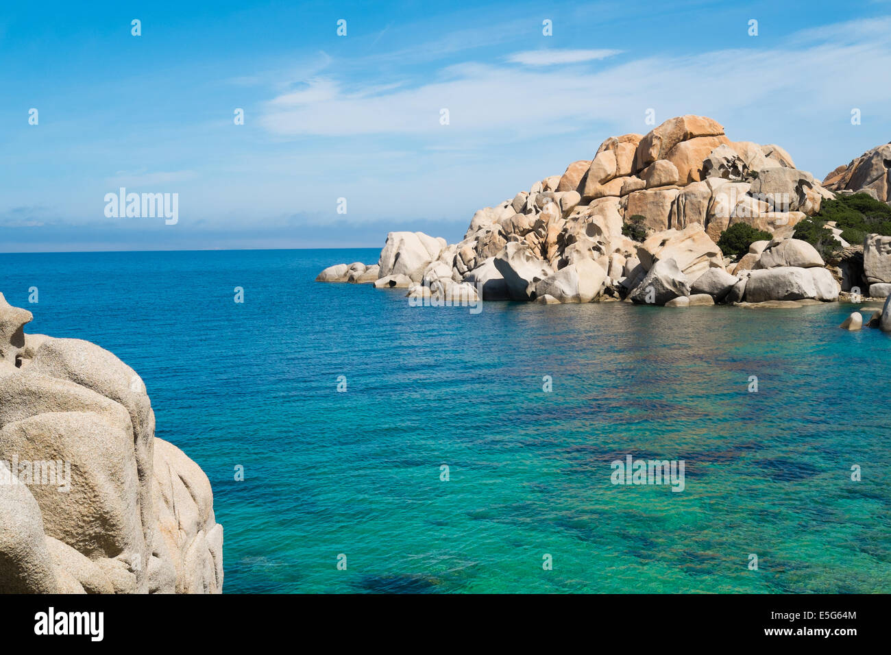 Capo Testa rock formations at sunset in Santa Teresa di Gallura ...