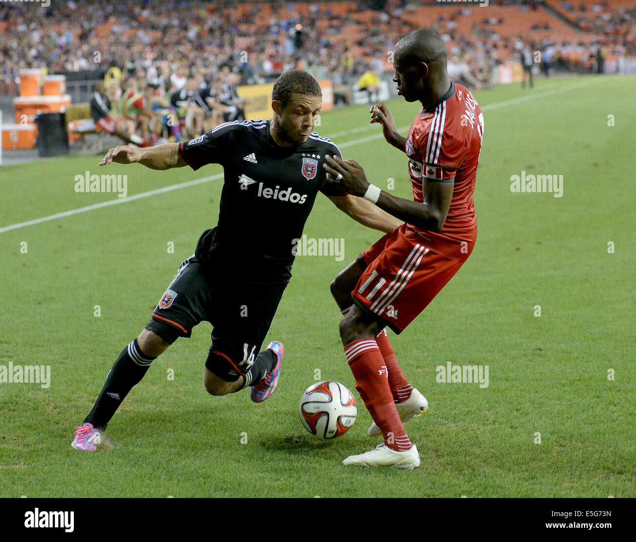 Washington DC, USA. 30th July, 2014. 20140730: D.C. United midfielder ...