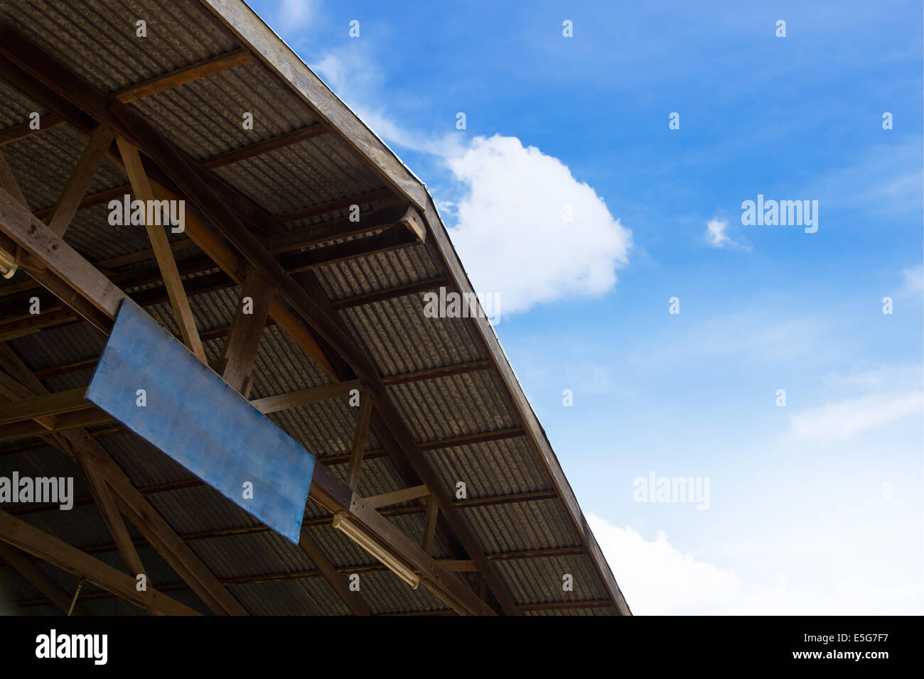 blank sign and warehouse Stock Photo - Alamy