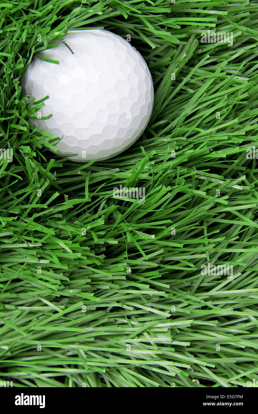golf ball on Artificial turf Stock Photo - Alamy
