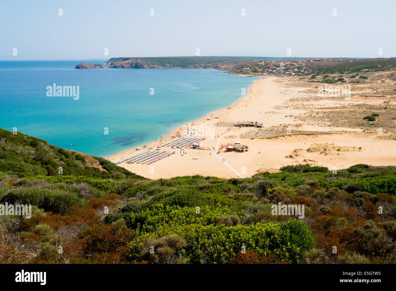 Torre dei Corsari beach along Green coast, west Sardinia, Italy Stock ...