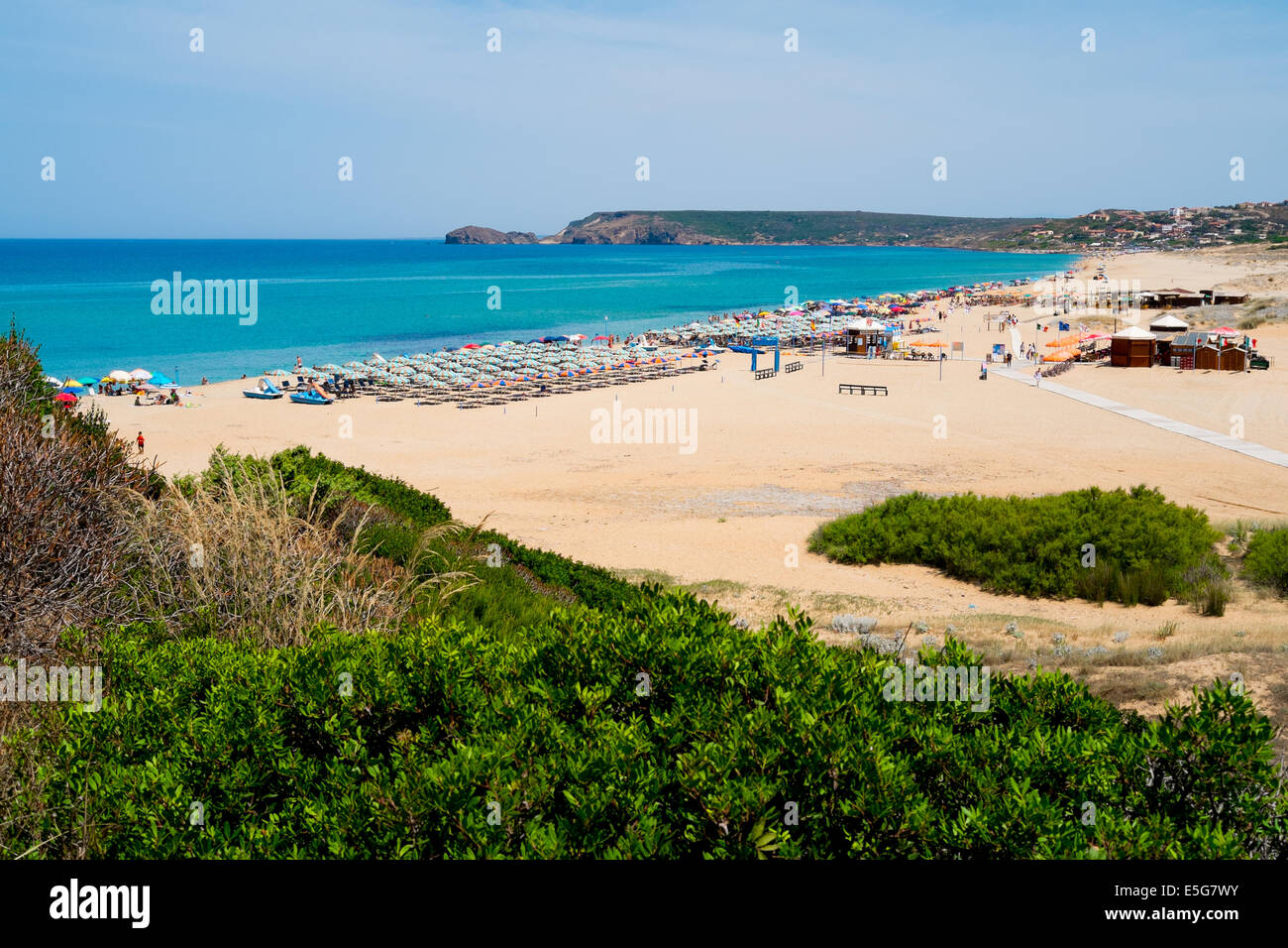 Torre dei Corsari beach along Green coast, west Sardinia, Italy Stock ...