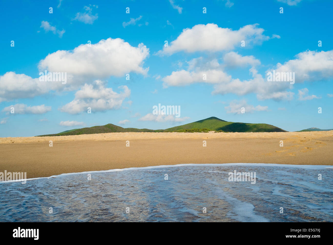 Piscinas beach dunes in Green coast, west Sardinia, Italy Stock Photo ...