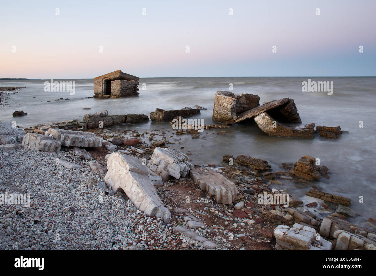 Old coastal ruins in Saaremaa, Estonia Stock Photo - Alamy