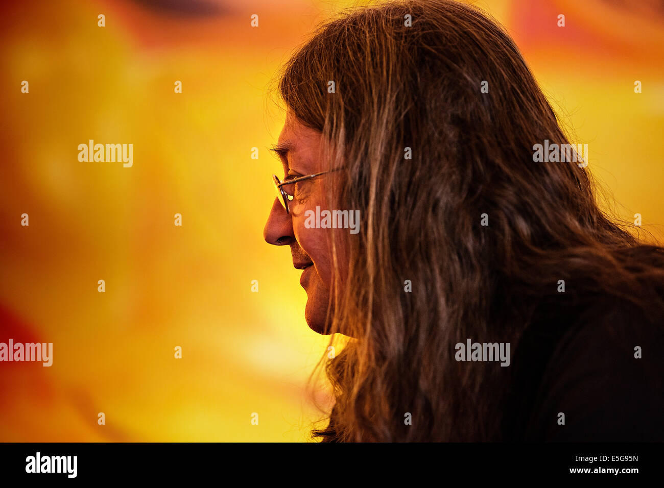Czech musician Ivan Hlas poses for a photo in the Rock Cafe in Prague ...