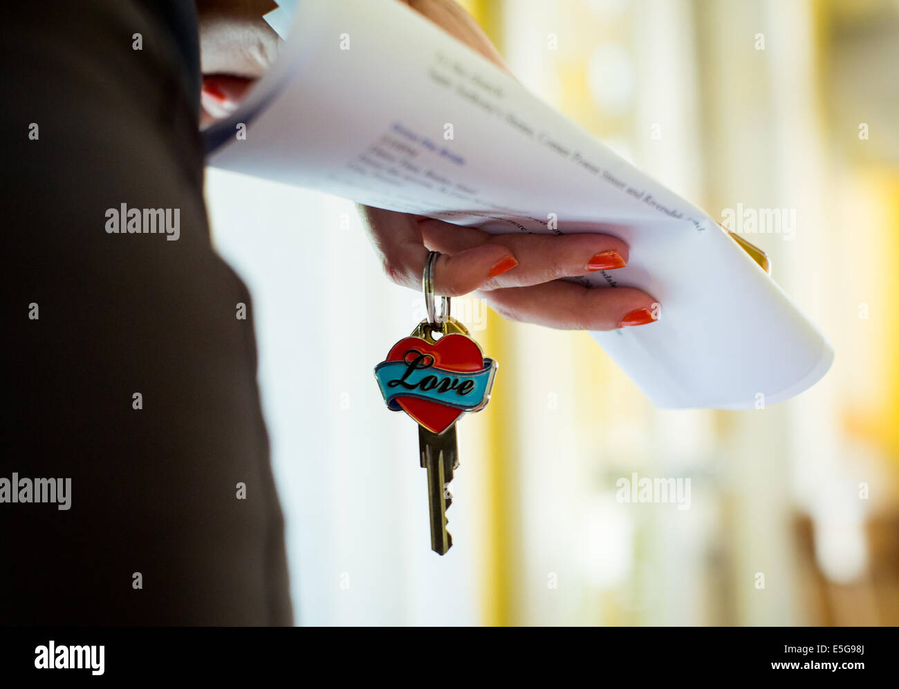 Car keyring heart hi-res stock photography and images - Alamy