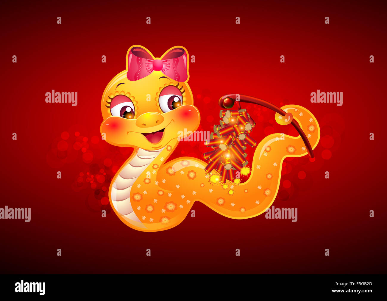 Illustration of snake Stock Photo - Alamy