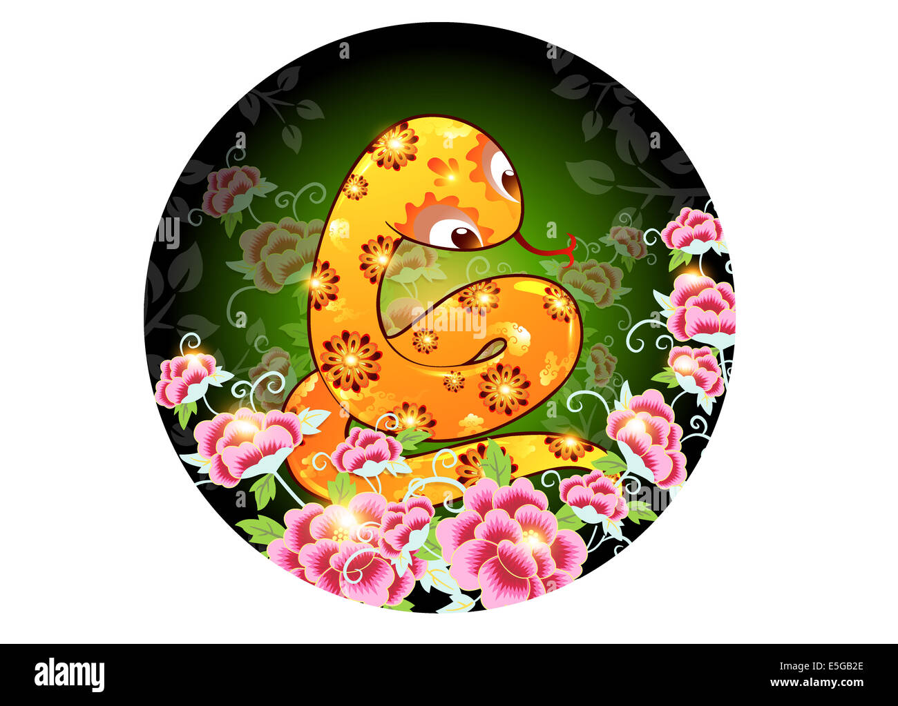 Illustration of snake Stock Photo - Alamy