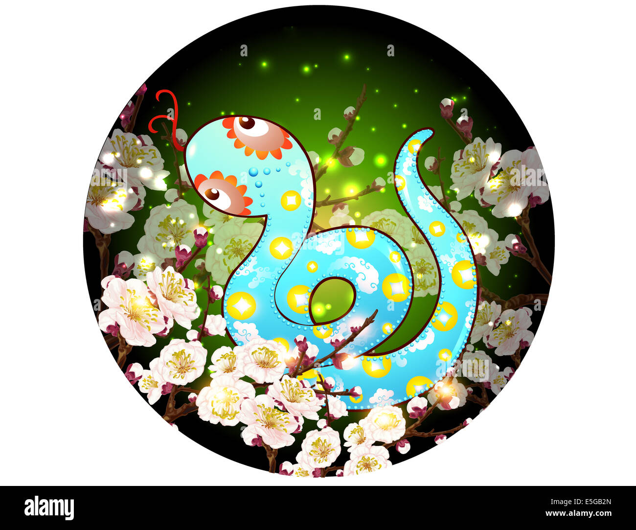 Illustration of snake Stock Photo - Alamy