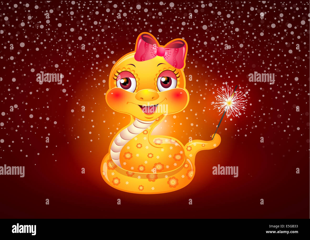 Illustration of snake Stock Photo - Alamy