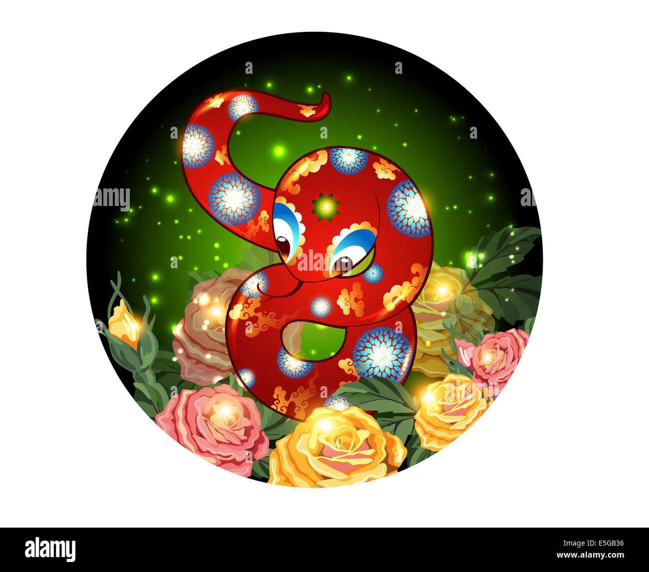 Illustration of snake Stock Photo - Alamy