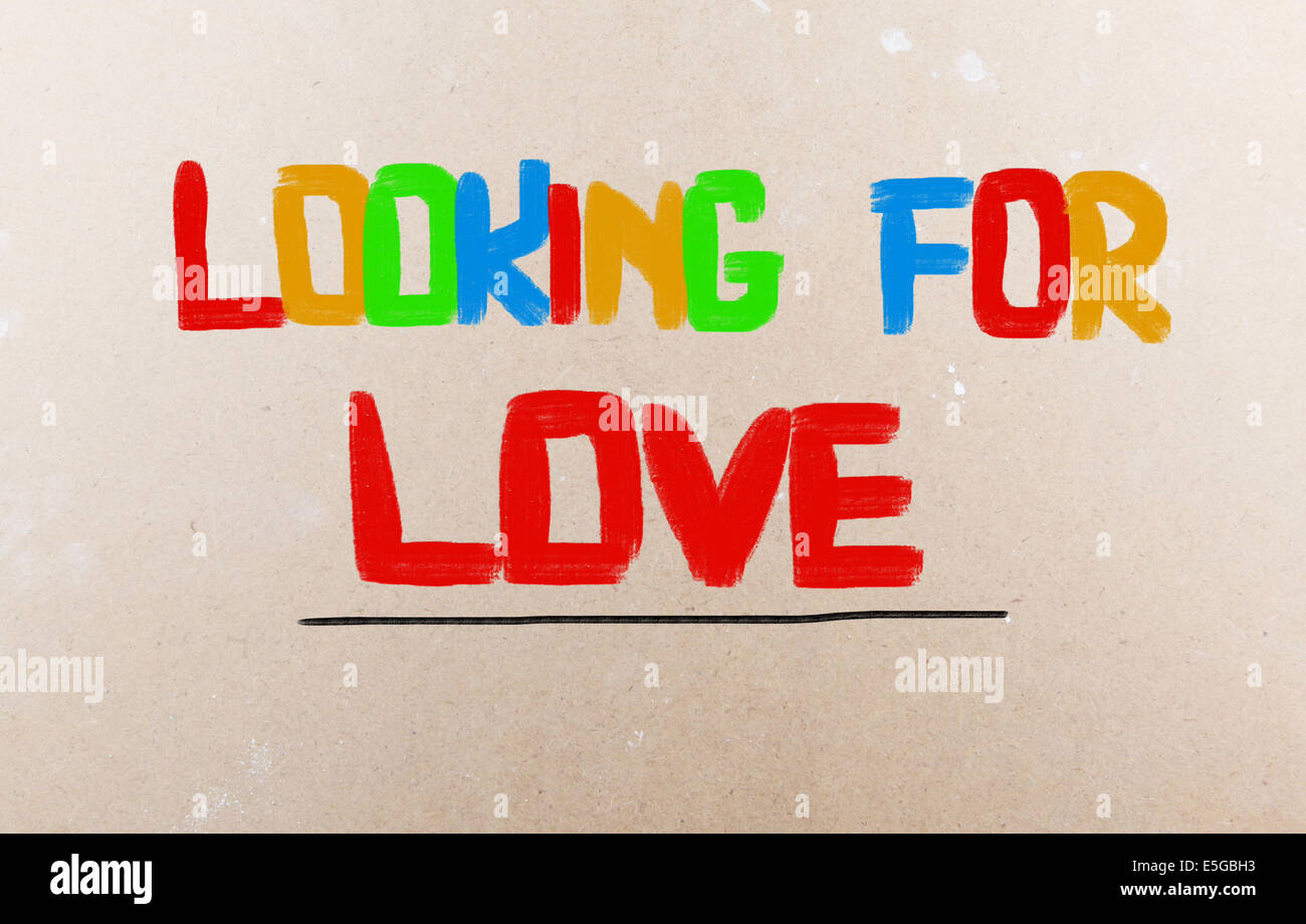 Looking For Love Concept Stock Photo - Alamy