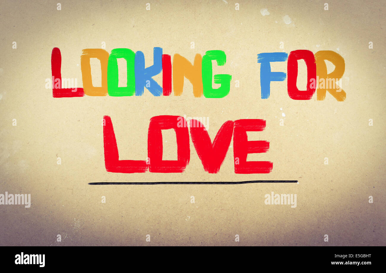 Looking For Love Concept Stock Photo - Alamy