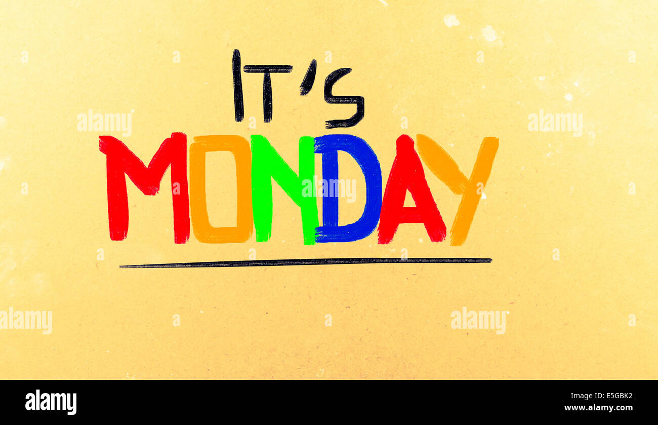 Monday new Cut Out Stock Images & Pictures - Alamy