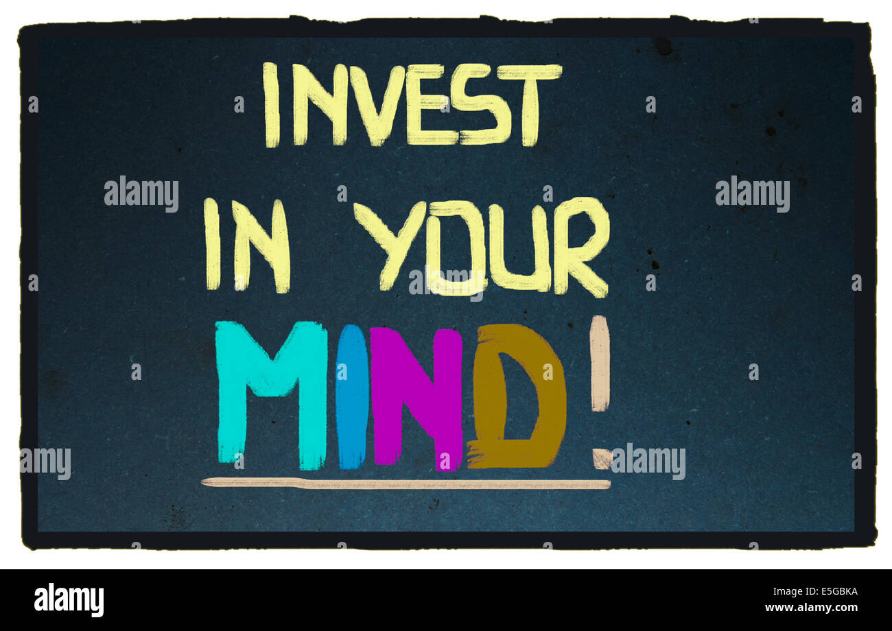 Invest In Your Mind Concept Stock Photo - Alamy