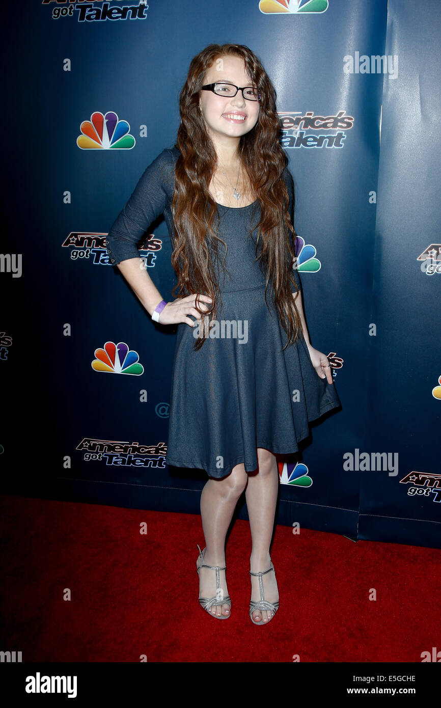 New York, USA. 30th July, 2014. Singer Mara Justine attends the ...