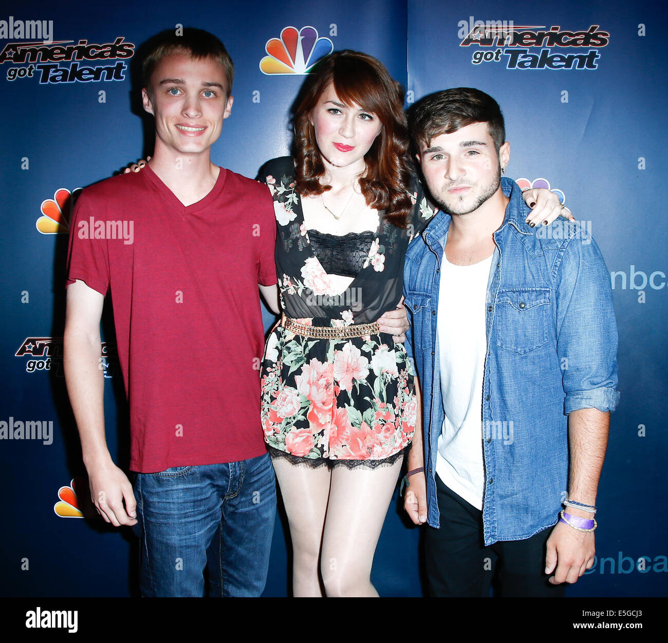 New York, USA. 30th July, 2014. (L-R) Sammy Affer, Olivia Millerschin ...