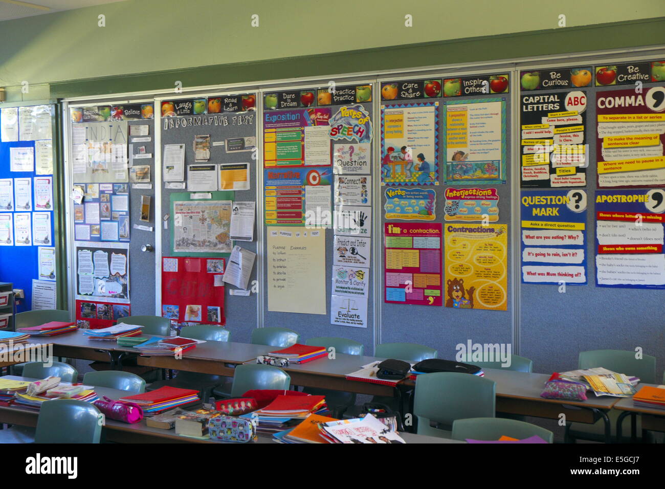 interior of an australian primary school classroom,sydney Stock Photo ...