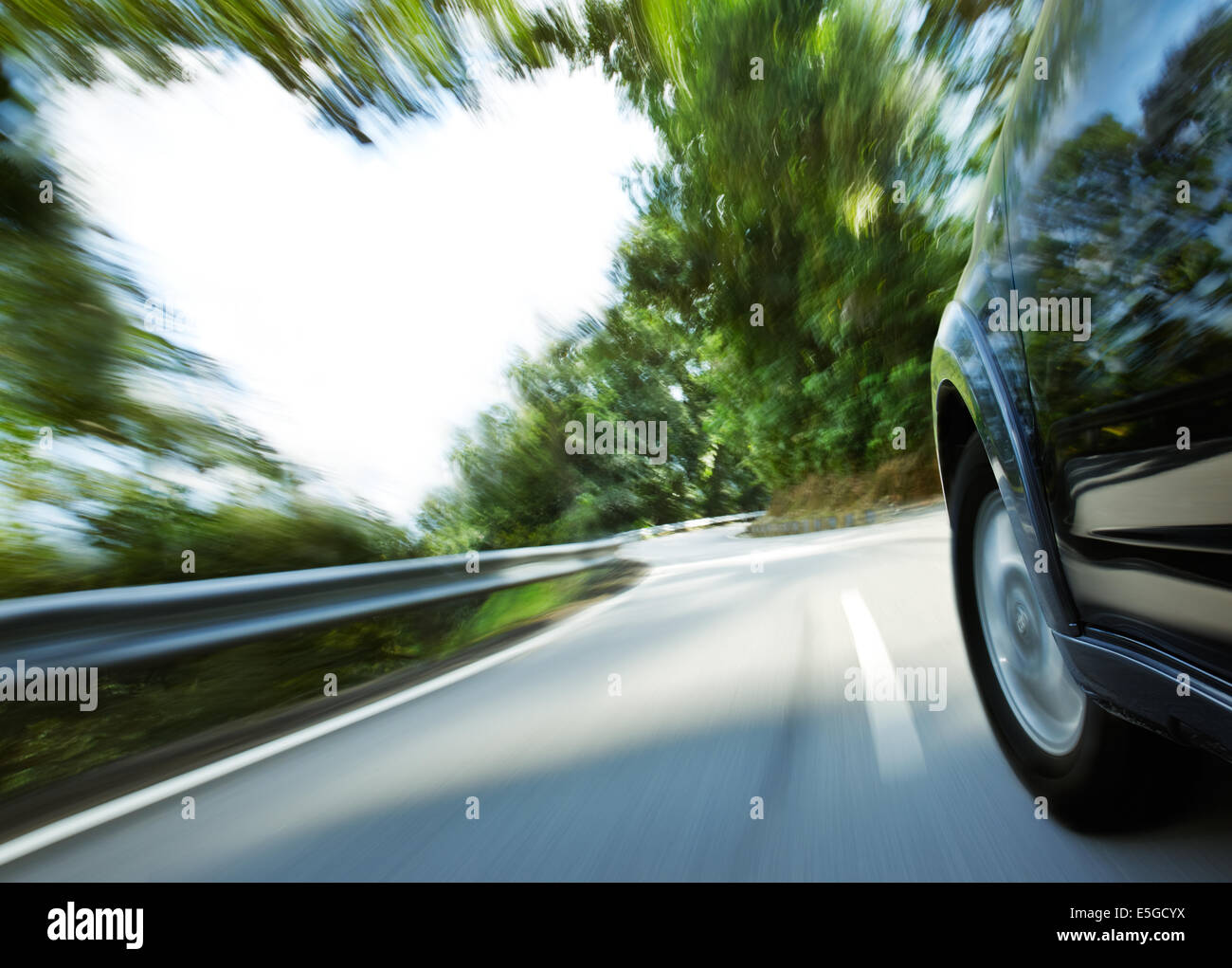 car speeding with heart shape copy space beside Stock Photo - Alamy