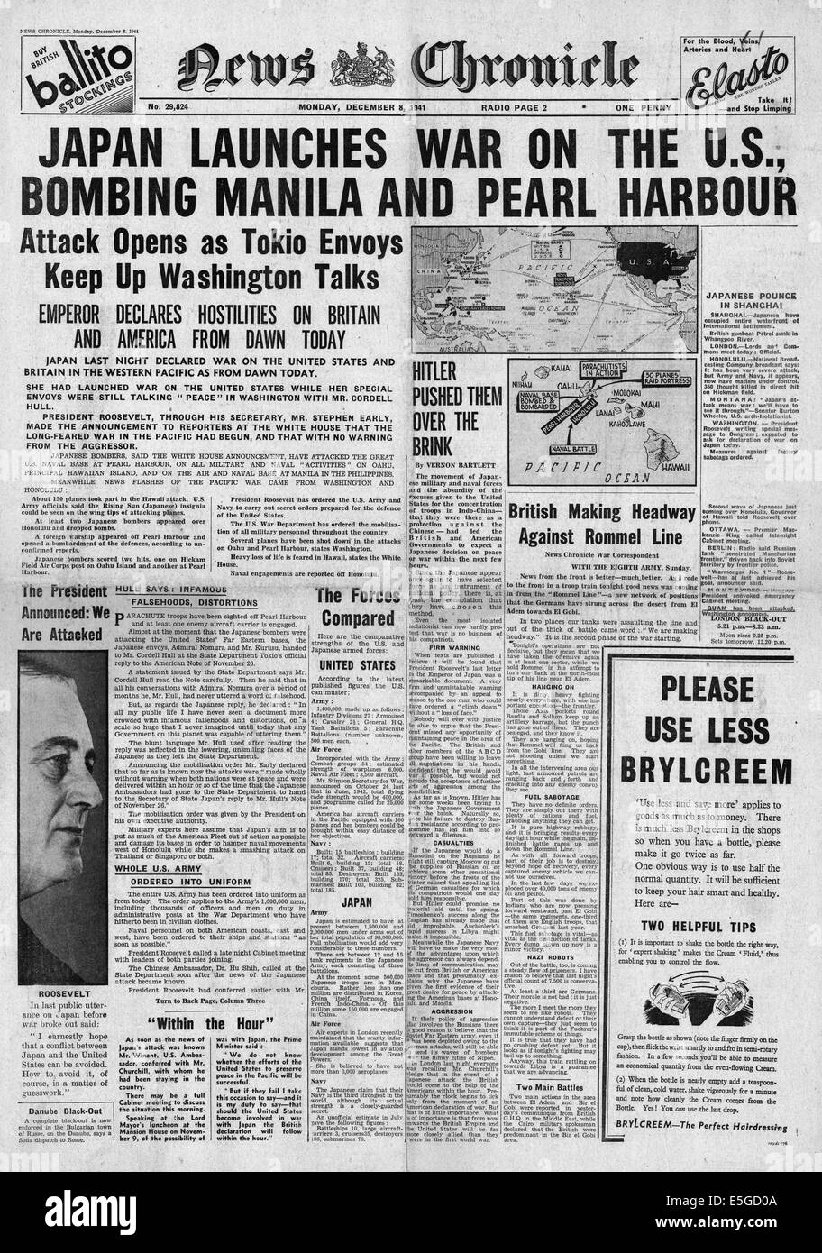 Pearl Harbor Attack Newspaper