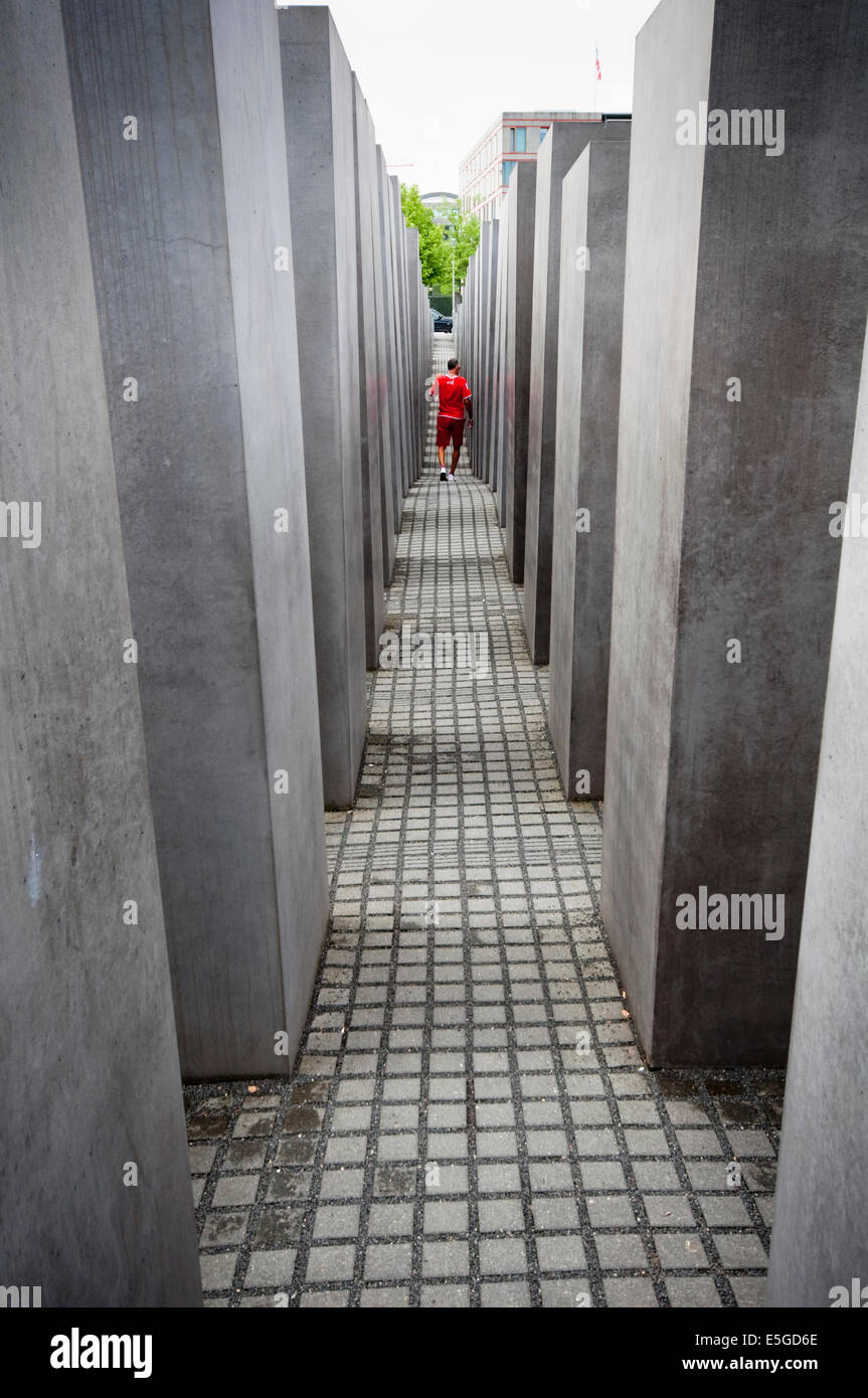 Germany, Berlin, Memorial to the Murdered Jews of Europe, Concrete ...